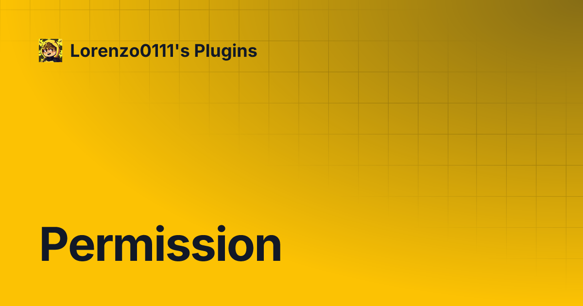 Permission | Lorenzo0111's Plugins